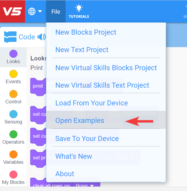 Medbot Programming Turning Right And Left Blocks Based Vex Education